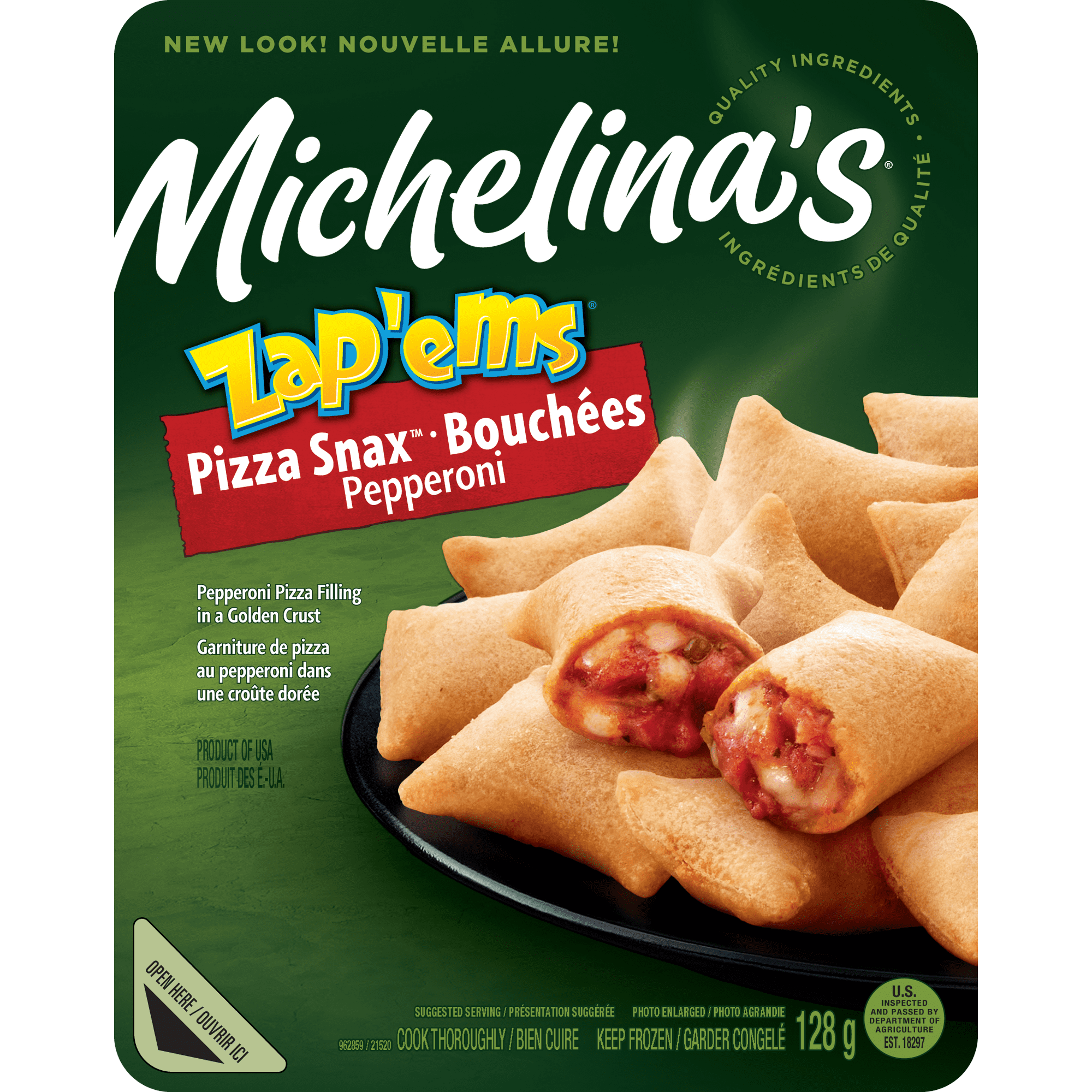 Click here for Michelinas Pizza Snax  128g 128g prices