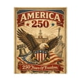 Affixzi America 250 1776 to 2026 Matte Vertical Poster, Patriotic Wall ...