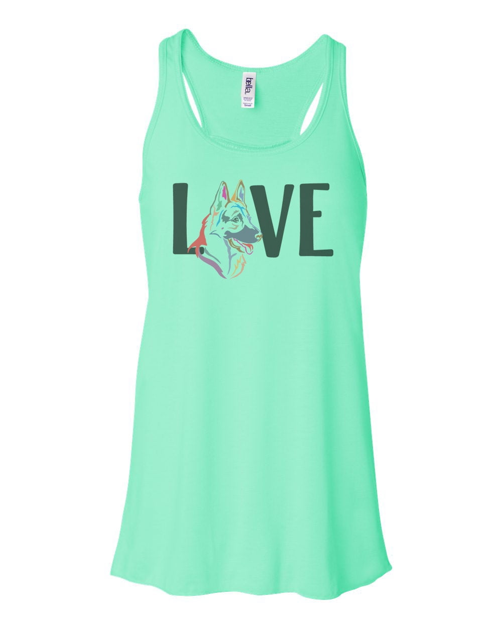 "German Shepherd Tank, Love German Shepherd, Racerback, Soft Bella ...