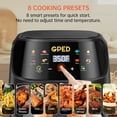GPED 7.5 QT Air Fryer, 8-in-1 Cooking Functions, Visible Window ...
