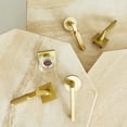 Champagne Solid Brass Single Dummy Door Lever – Satin Gold Non-Turning ...