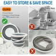 QCQHDU, Collapsible Bucket, 10L, Space-Saving Portable Water Pail ...