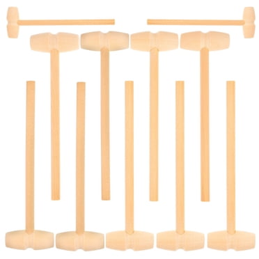 WHAMVOX Wooden Gavel and Block Set Crafted for Toy Use Light Brown ...