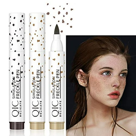 Freckle Pen, 2 Colors Freckle Stamp Fake Freckles Makeup Pen Light ...