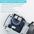 NineLeaf 5PK Compatible for DYMO D1 45013 45113 S0720530 1/2" x 23 ...