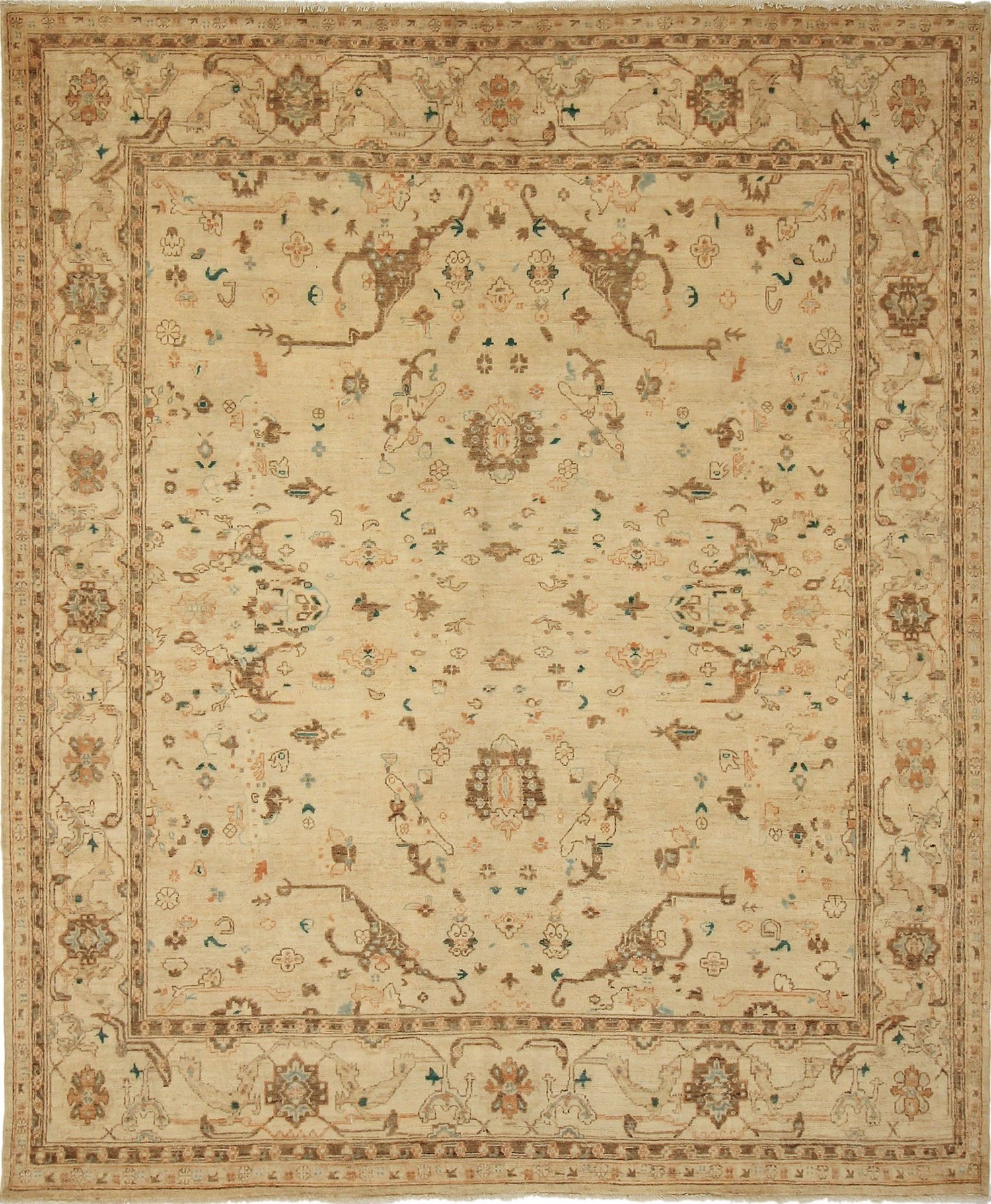 Sun-Faded Kamilla Beige/Rust Rug, 7'11" x 9'5" - Walmart.com