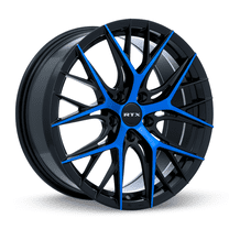 RTX Valkyrie 18x8 5x114.3 ET40 CB73.1 Gloss Black Machined Blue Wheel ...
