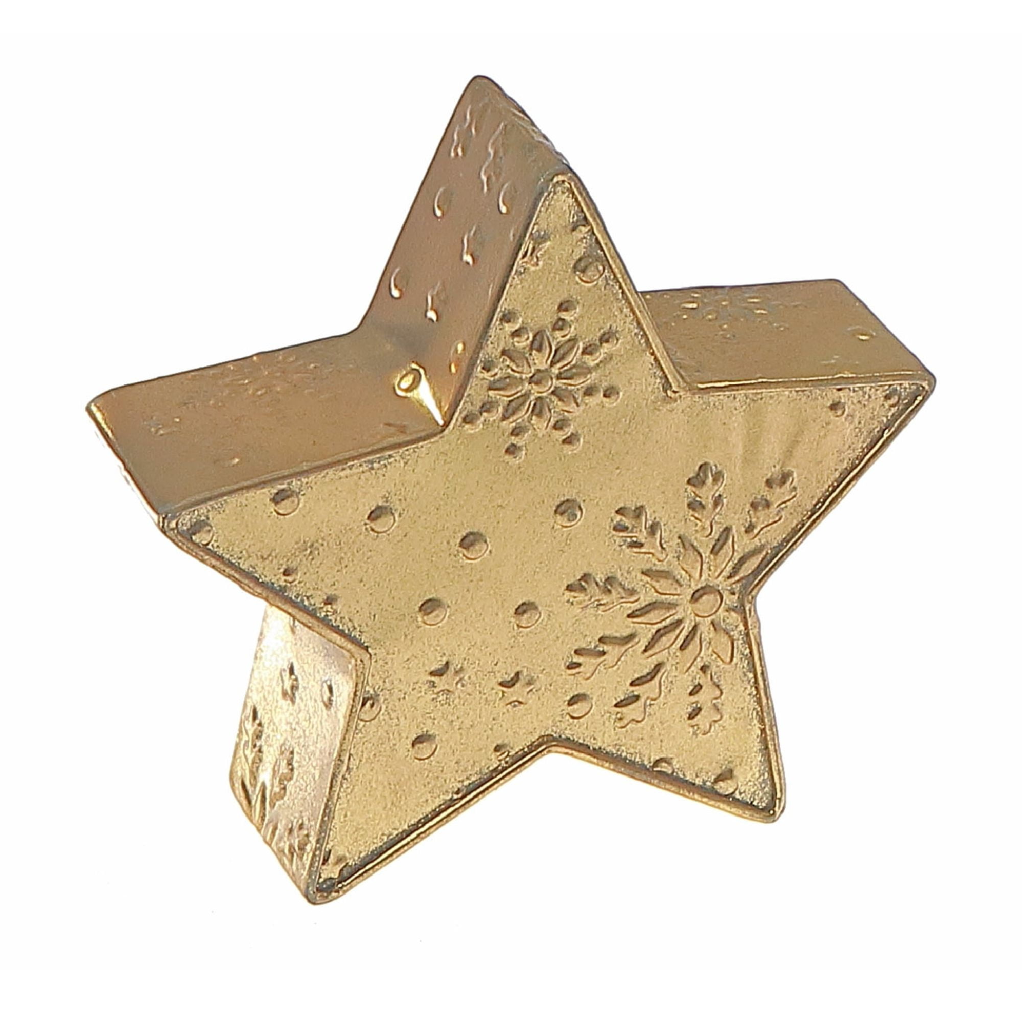Click here for Ih Casadécor Gold Metal Embossed 3d Star Stand (8.... prices