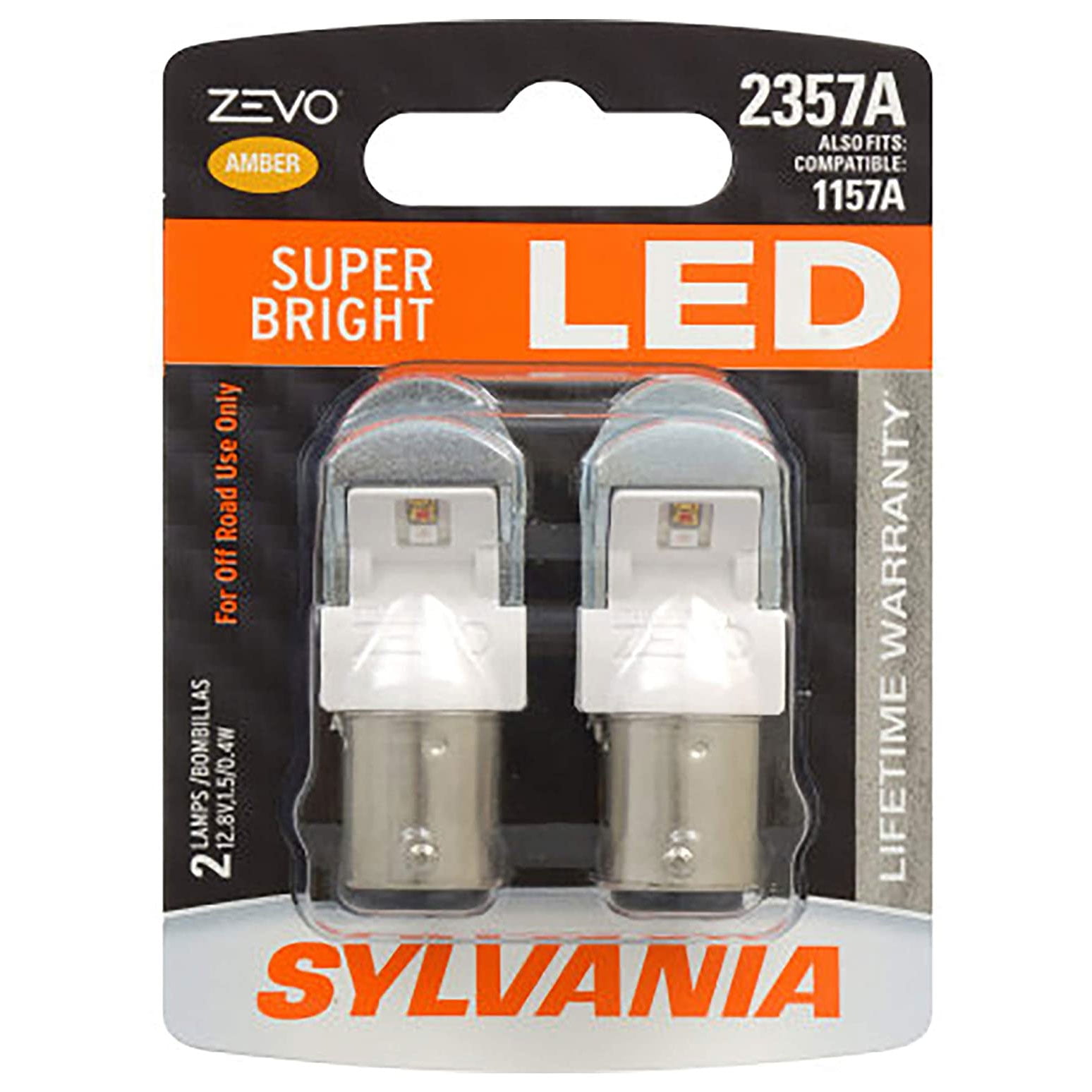 Sylvania Zevo 2357 Amber LED Bright Interior Exterior Mini Light Bulb ...