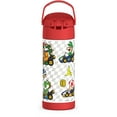Thermos Stainless Steel FUNtainer Water Bottle with Straw, Super Mario, 14 Fluid Ounces ...