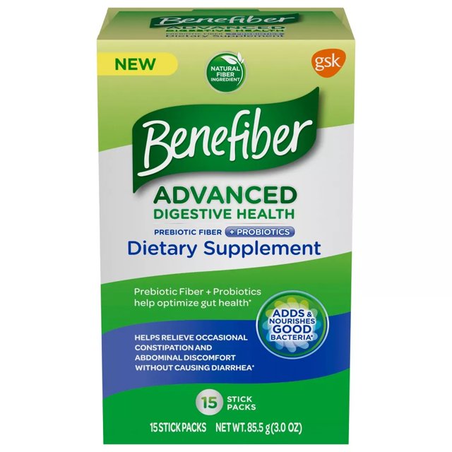 Benefiber Advanced Digestive Health Prebiotic Fiber and Probiotics ...