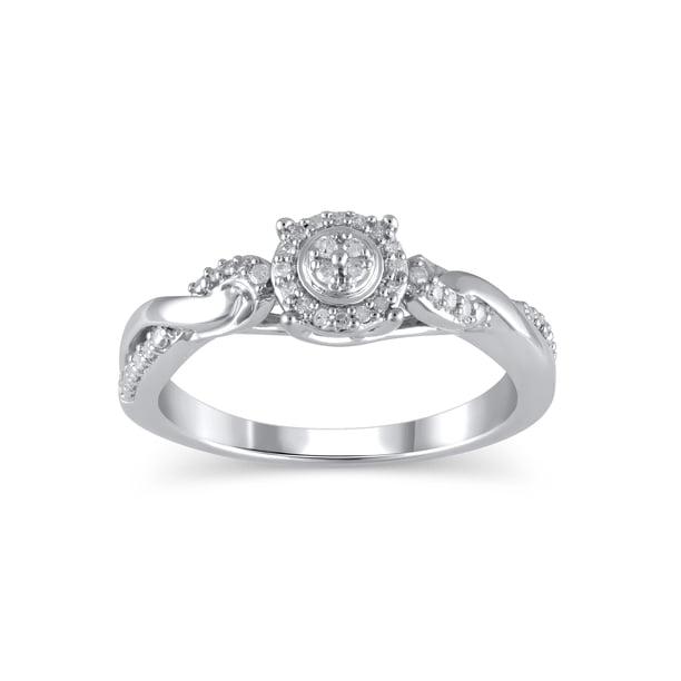 1/10 Carat T.W. (I3 clarity, I-J color) Hold My Hand Diamond Promise ...