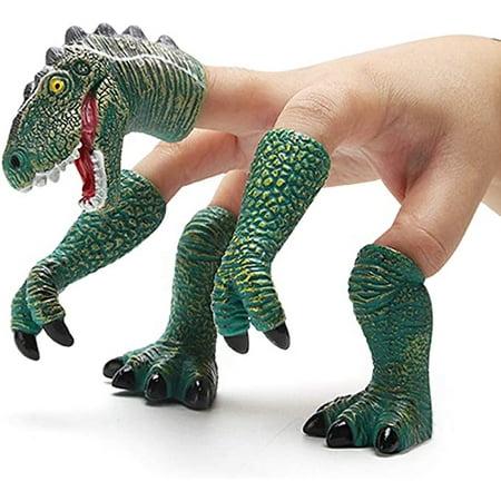 JOYWEI Dinosaur Finger Hand Puppet T-rex Puppets Animal Raptor Finger ...