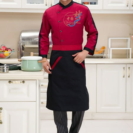 Peggybuy Unisex Pocket Apron Kitchen Waiter Chef Butcher Restaurant ...