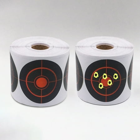 250 Pcs/ Roll Adhesive Shooting Target Bullseye Splashing Sticker high ...