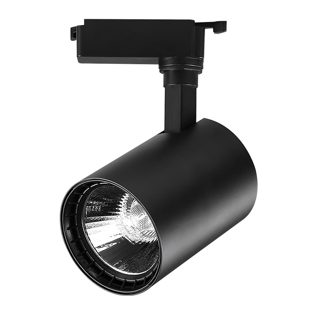 Bewildely Candelabro de riel negro Foco de riel 220V 30W Riel de ...