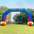 Sewinfla Outdoor inflatable race archway 20ft with 2 Interchangeable ...