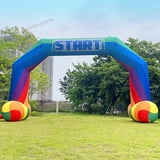 Sewinfla Outdoor inflatable race archway 20ft with 2 Interchangeable ...