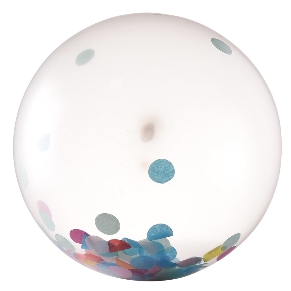 5Pcs Colorful Paper Scrap Balloon Party Decoration Transparent Paper ...