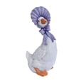 2 PCS White Duck Couple Garden Decorative Statue, Adorable Ducks Shaped ...