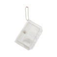 Clear PVC M5 Binder Card Holder 4.5 x 3.2 Inch with Bead Chain Snap ...