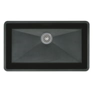 Blanco PRECIS Super Single Bowl SILGRANIT Sink Cinder - Walmart.com