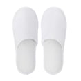 5 Pairs Non Slip Velour Closed Toe Slippers, Washable Reusable Spa ...