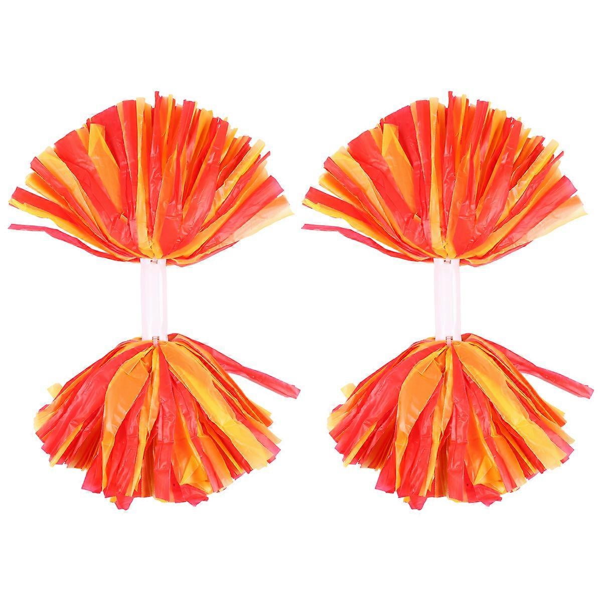 Cheerleader Supplies Pom Poms for Competitive Race Cheering Red and ...