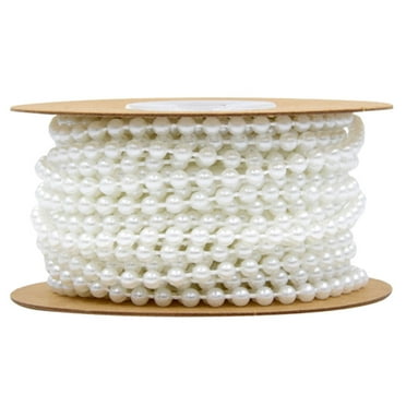 BalsaCircle 100 feet Rose Gold Artificial Pearls String Beads Garland ...