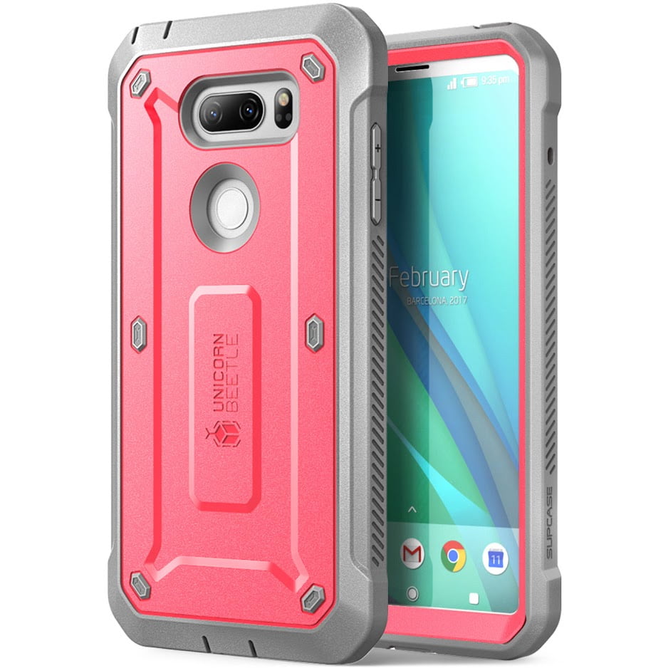LG V30 Case, SUPCASE Full-Body Rugged Holster Case with Built-in Screen ...