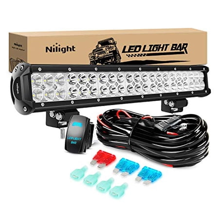 Nilight LED Light Bar 20 Inch 126W Spot Flood Combo Led Off Road Lights ...