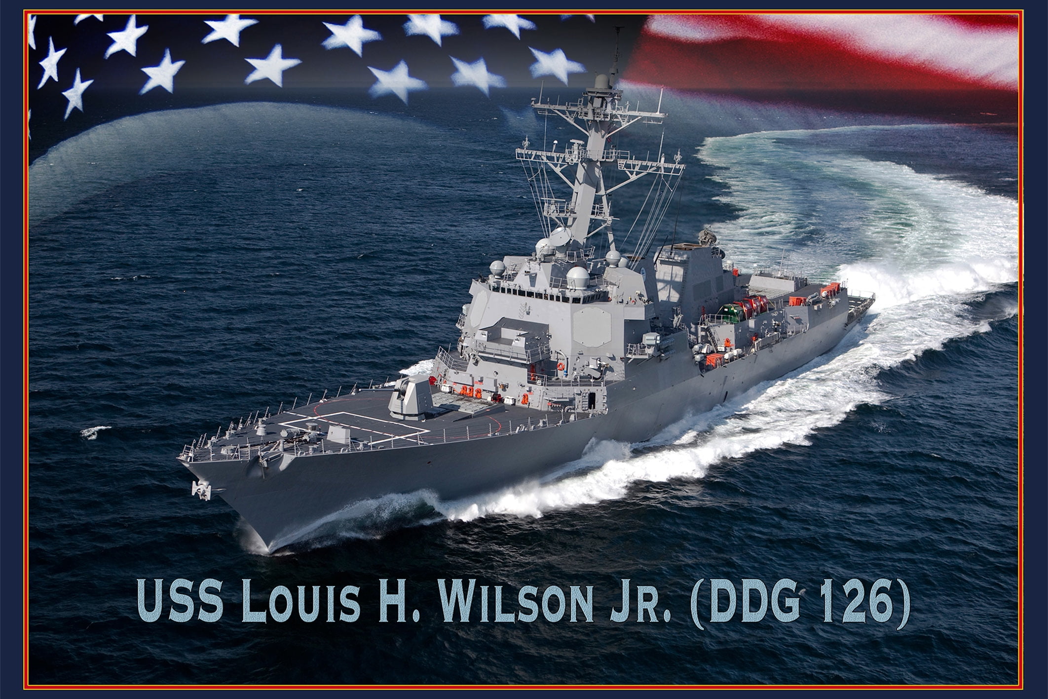 24x36 gallery poster, USS Louis H. Wilson Jr. (DDG-126) - Walmart.com