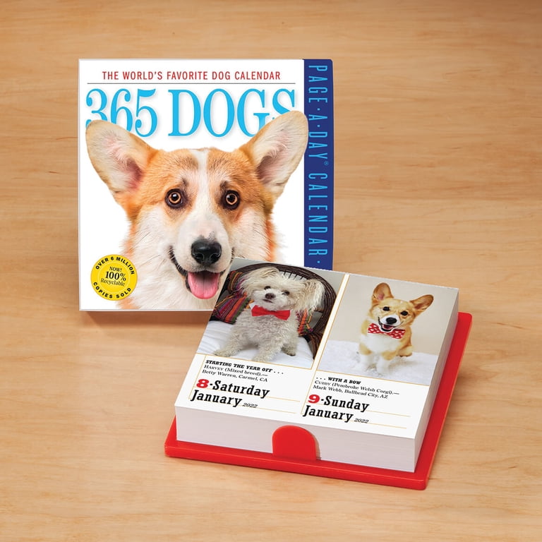 Dog A Day Calendar Page