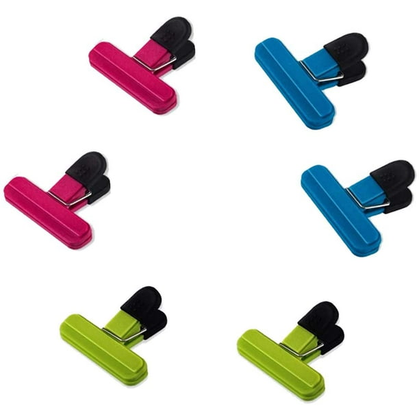 6 Pack Heavy Duty Chip Bag Clips, Food Clips, Plastic Bag Sealing Clips ...