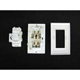 Mobile Home Self Contained Outlet White Includes Cover Plate for RV and ...