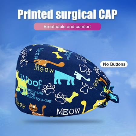 pitrice Operating Hats Nurses Gourd-shaped Long-time Service Pure Color ...