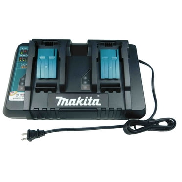 Makita DC18SD 18V Compact Lithium-Ion Dual Port Battery Charger with ...