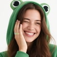 2 Pcs Cute Frog Rings for Women Adjustable Open Band Green Animal ...