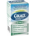 Peri-Colace Stool Softener and Stimulant Laxative, Docusate Sodium 4mg ...