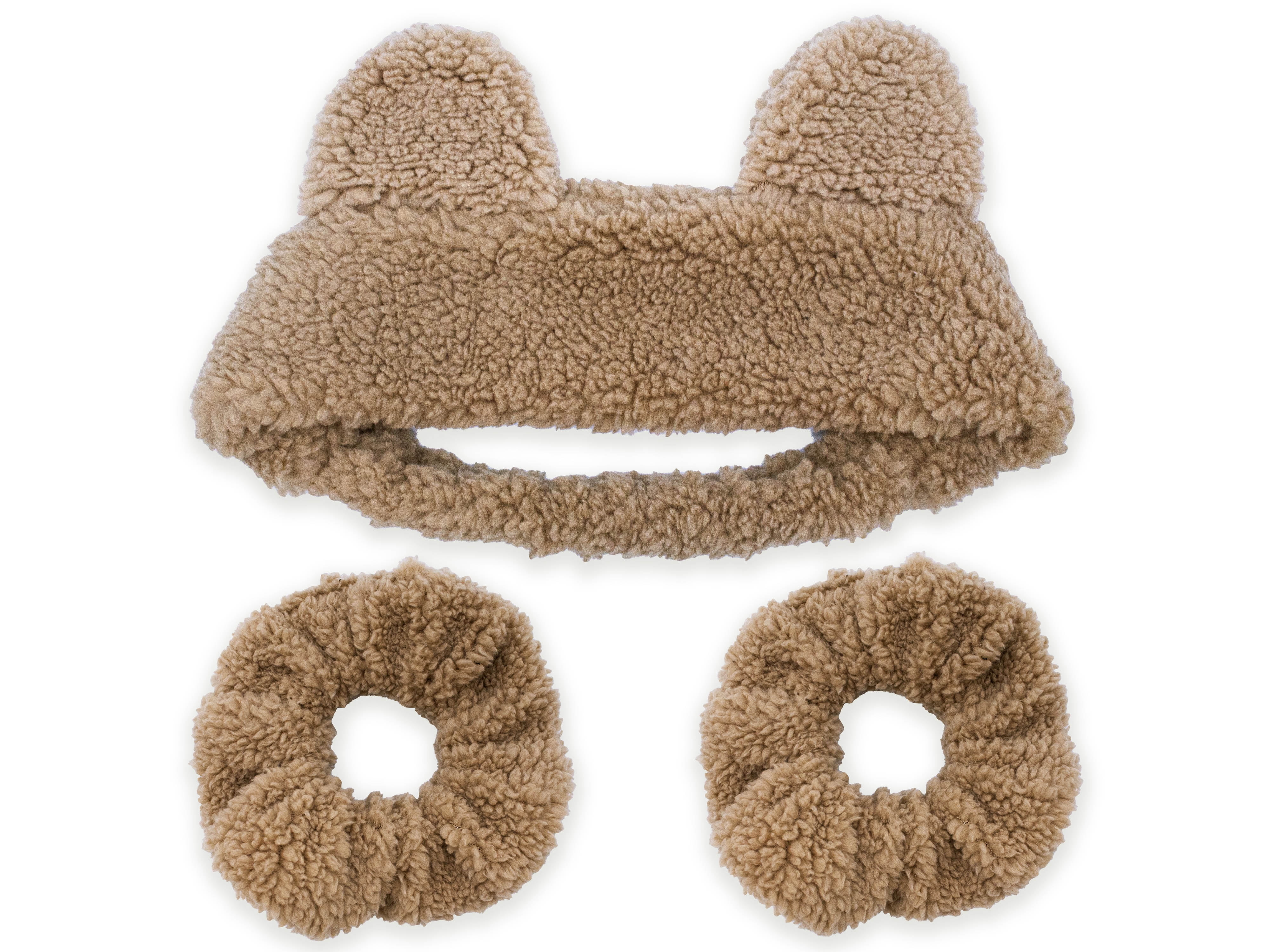 FROG SAC Spa Headband, Teddy Bear Skincare Hair Bands with Matching ...
