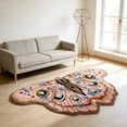 Butterfly Moth Shaped Area Rug, Irregular Butterfly Moth Shaped Area ...
