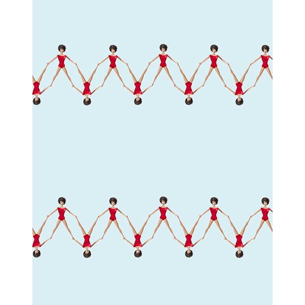 Synchronized Brunette Barbie Removable Vinyl Wallpaper by Barbie - Pale ...