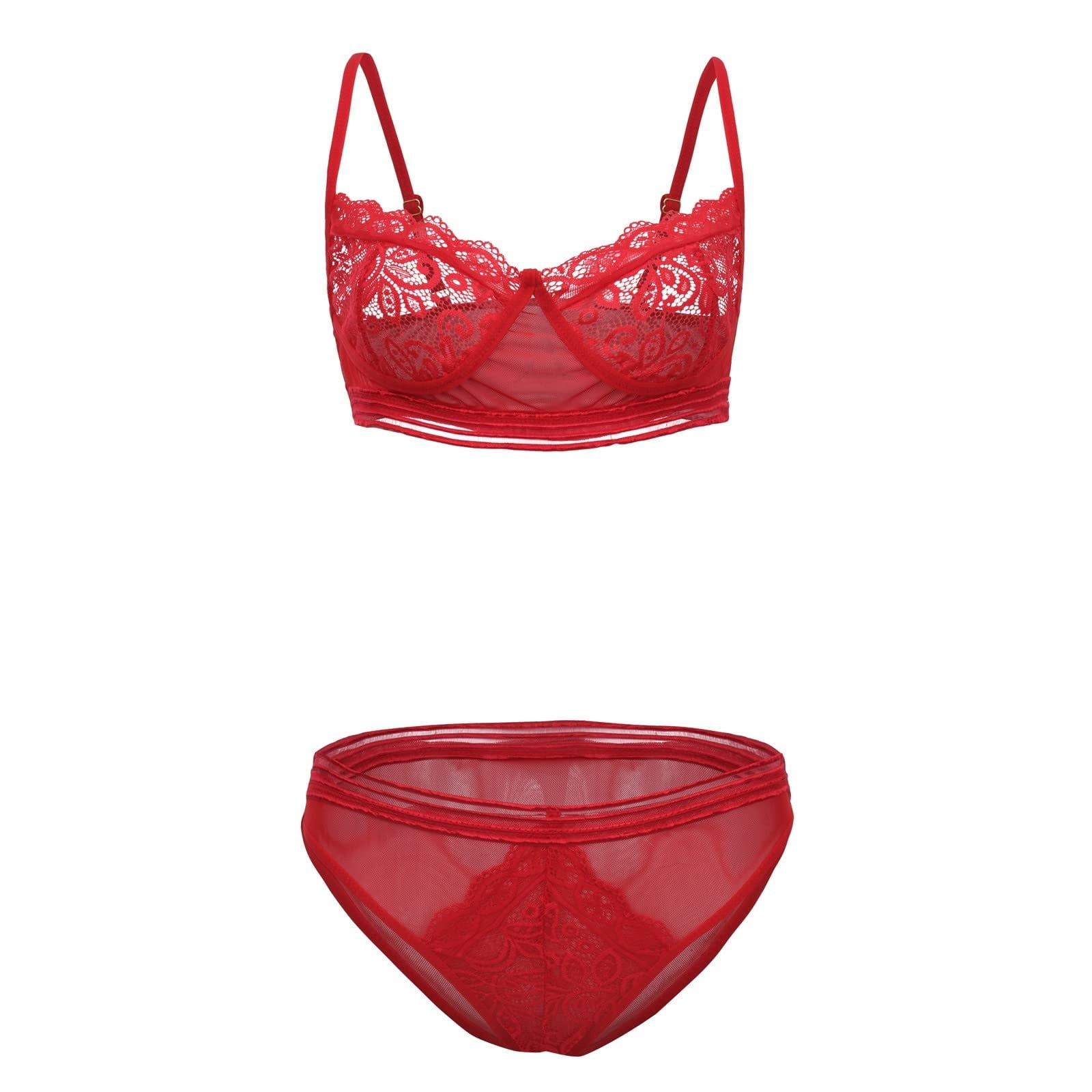 Kbkybuyz Women Sexy Lingerie Set Women Sexy Lace Lingerie Set Strappy
