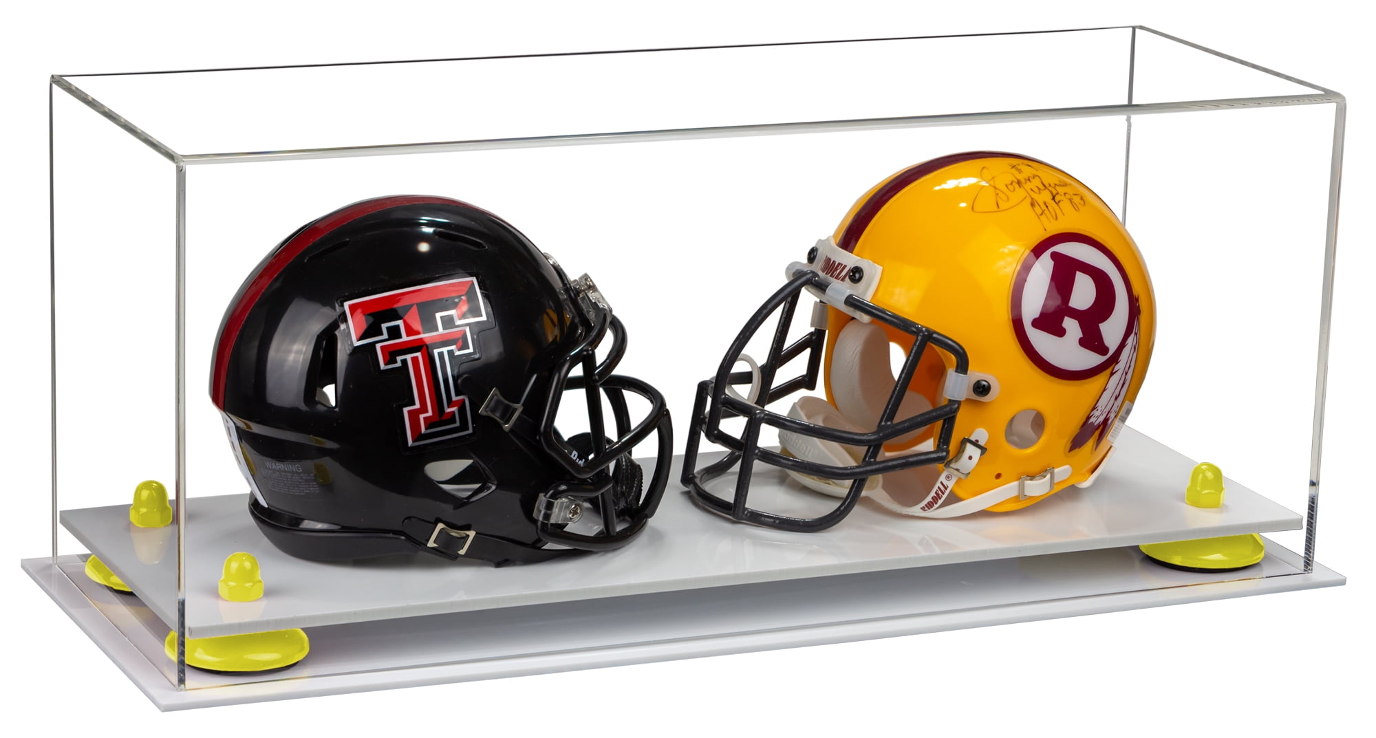 2 Mini Football Helmet Display Case (not Full Size) Clear Acrylic ...