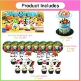Badanamu Birthday Plates Supplies Decorations Decor Backdrop Banner ...