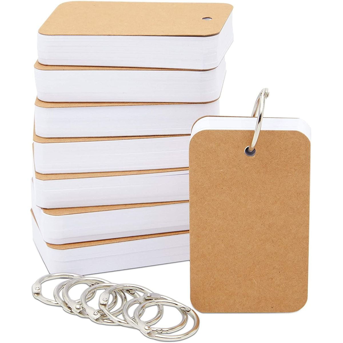 Click here for Juvale Flash Cards With Binder Rings  8-Pack 400-P... prices