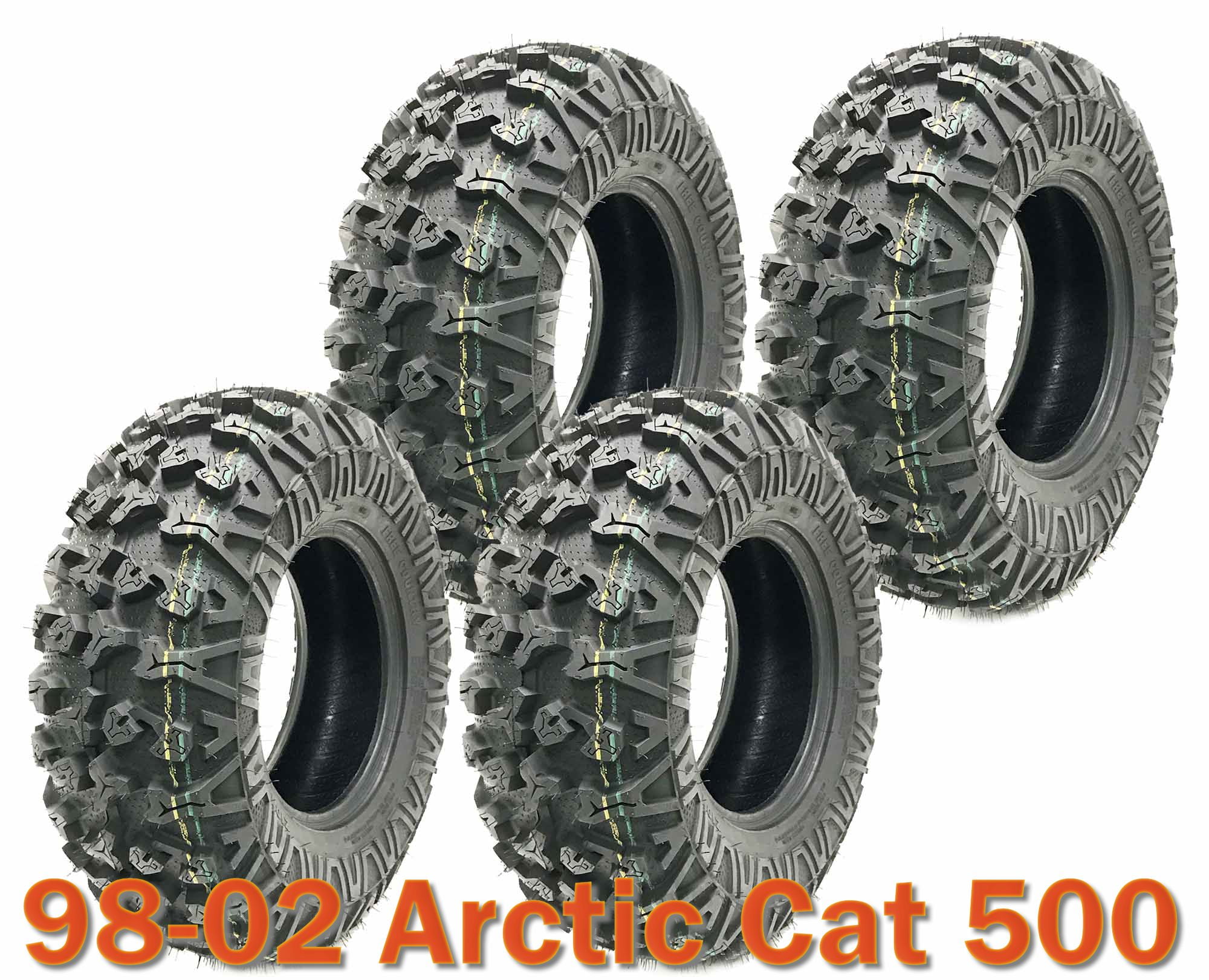 Set of 4 FREE COUNTRY Premium 8PR ATV tires 25x10-12 for 98-02 Arctic ...