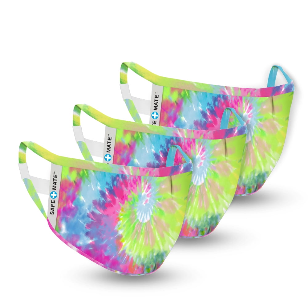 Safe+Mate - Cloth Face Mask - Washable & Reusable - Adult S/M - 3 Pack ...