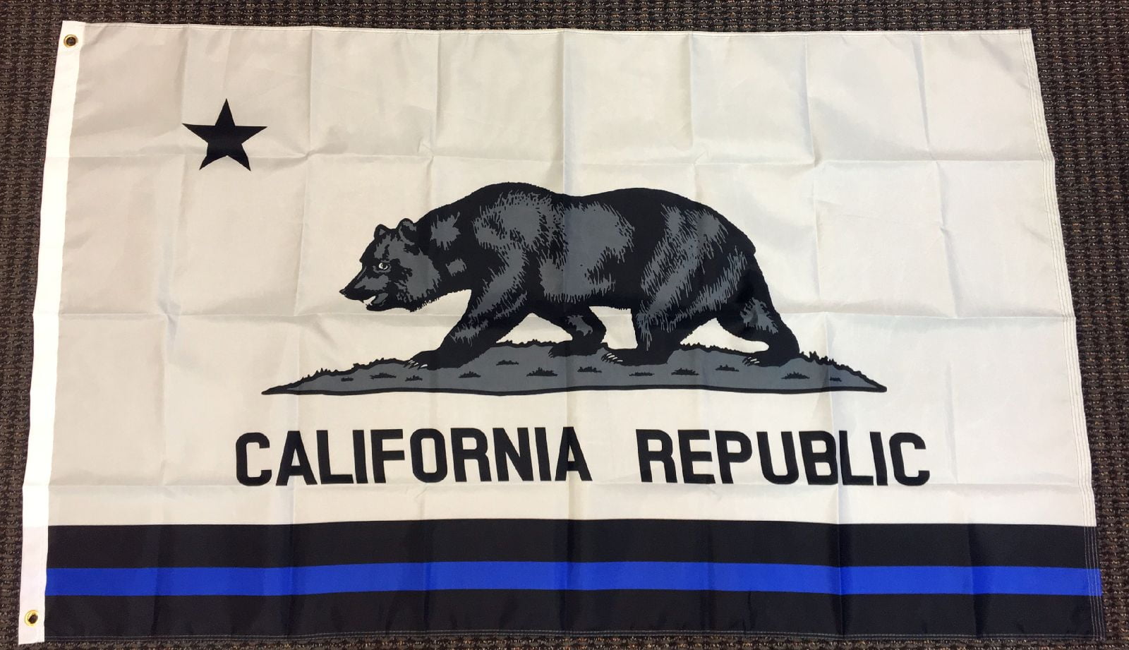 3x5 California Thin Blue Line Flag Police Lives Matter Memorial Law ...
