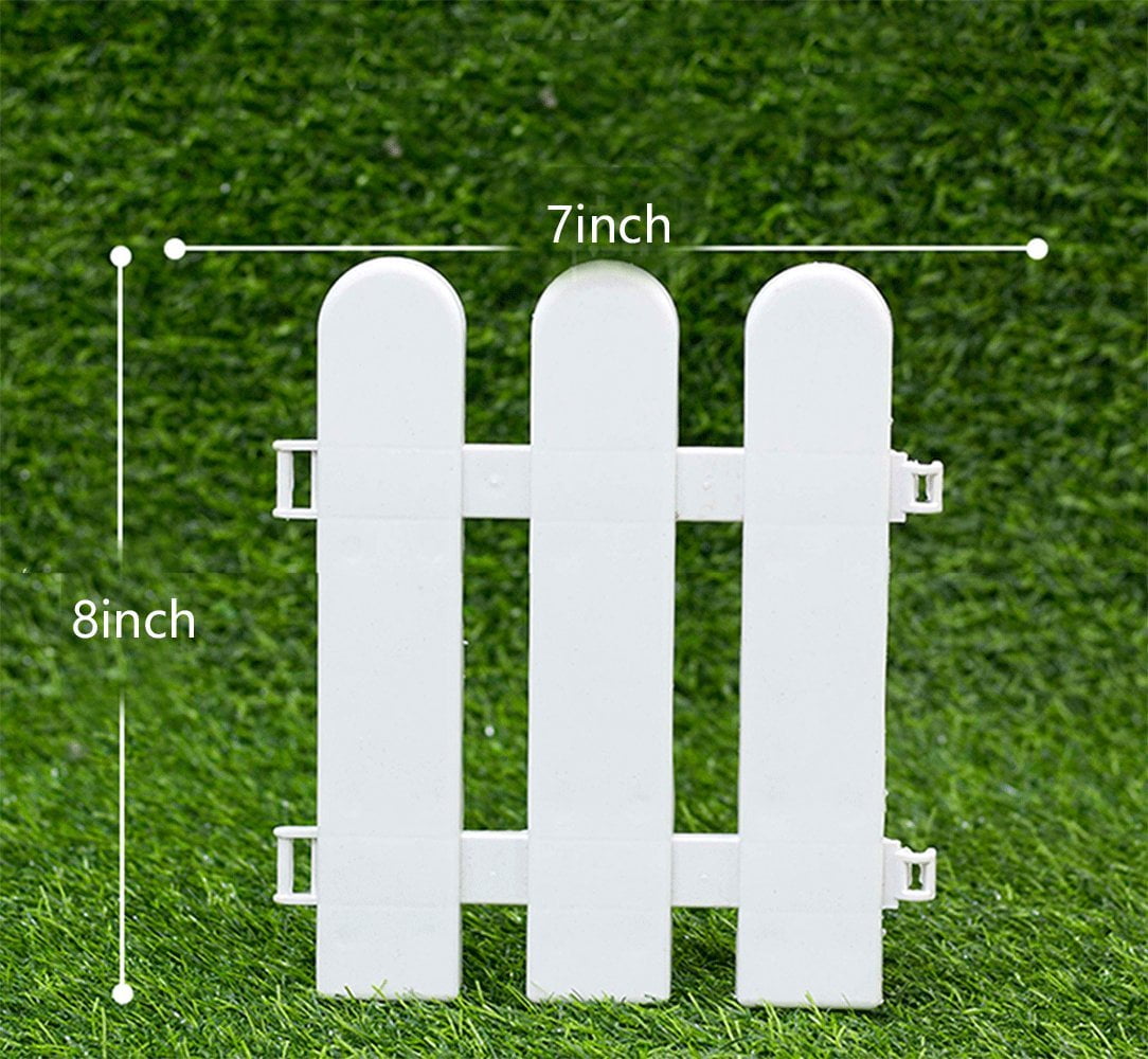 V Protek Plastic Edge Fence Garden PVC Patio Decorative -Insert the ...